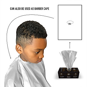 SinkArmor - Premium Barber Plastic Disposable Sink Guards - Beard Trimmer for Men Apron Cape & Beard Bib Alternative - Single Use - 20 Count