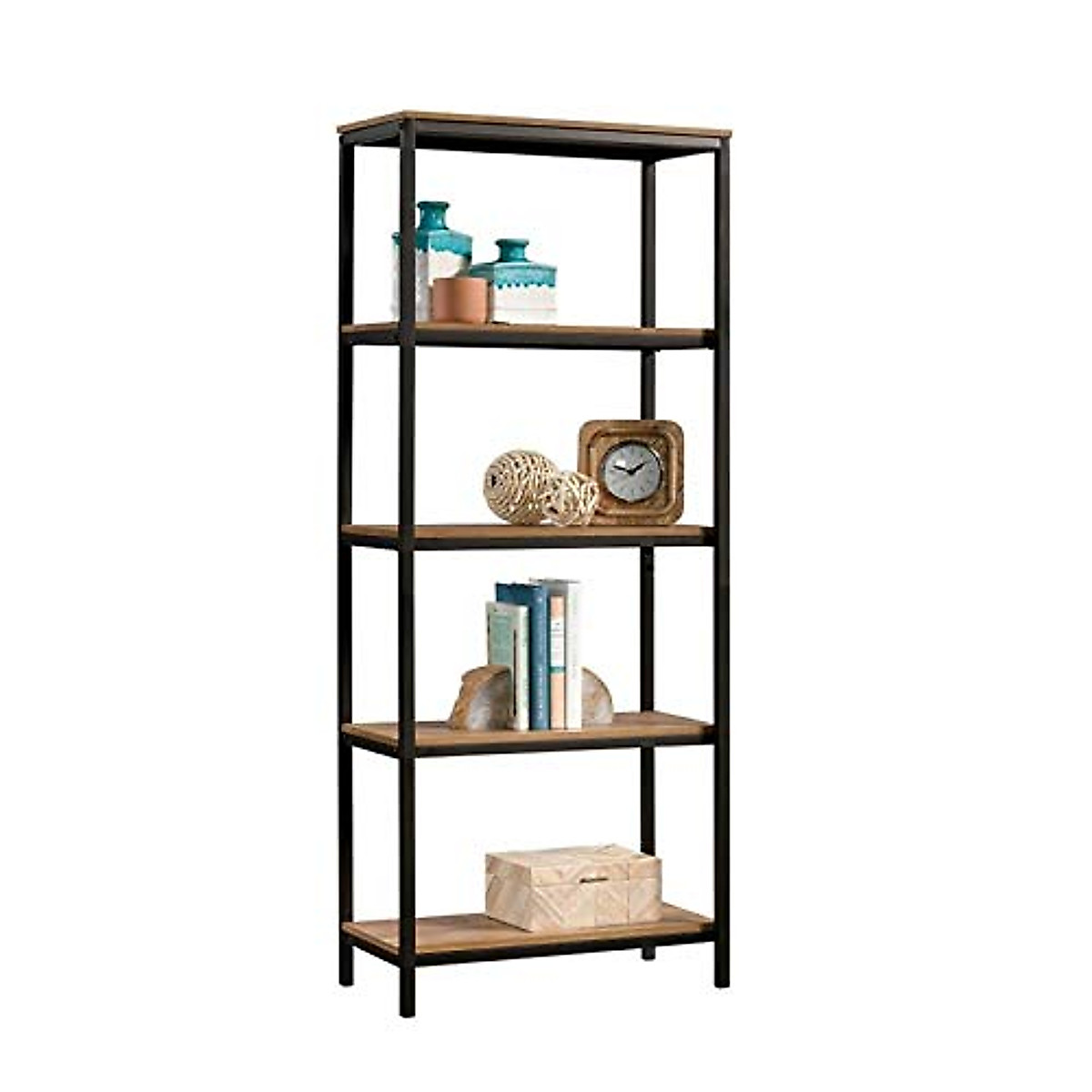 Sauder North Avenue Tall Bookcase, Sindoori Mango Finish