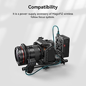 SMALLRIG D-Tap to USB-C Power Cable, Power-Supply Accessory of MagicFIZ Wireless Follow Focus System, Supports Fast Charging & Short Circuit Protection - 3266