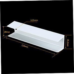 ibasenice 18 Pcs Safety Door Reinforcement Slot Fence Reinforcement Groove Garden Fence Groove Downstair Parts Pet Playpen Dog Gate Reinforcement Kid Playpen The Fence White PVC Tool Baby