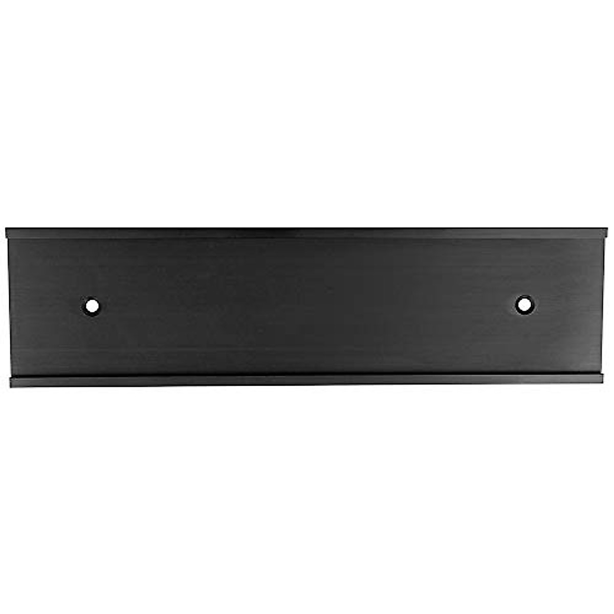 2" x 8" Aluminum Wall Mounted Name Plate Holder - Set of 5 - Office Business Door Sign Holder - Wall or Door - Black