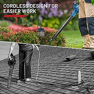 Enhulk 20V 160MPH Cordless Leaf Blower with Battery, Charger & Adjustable Tubes - Portable, Lightweight for Cleaning Leaf, Dust, Debris