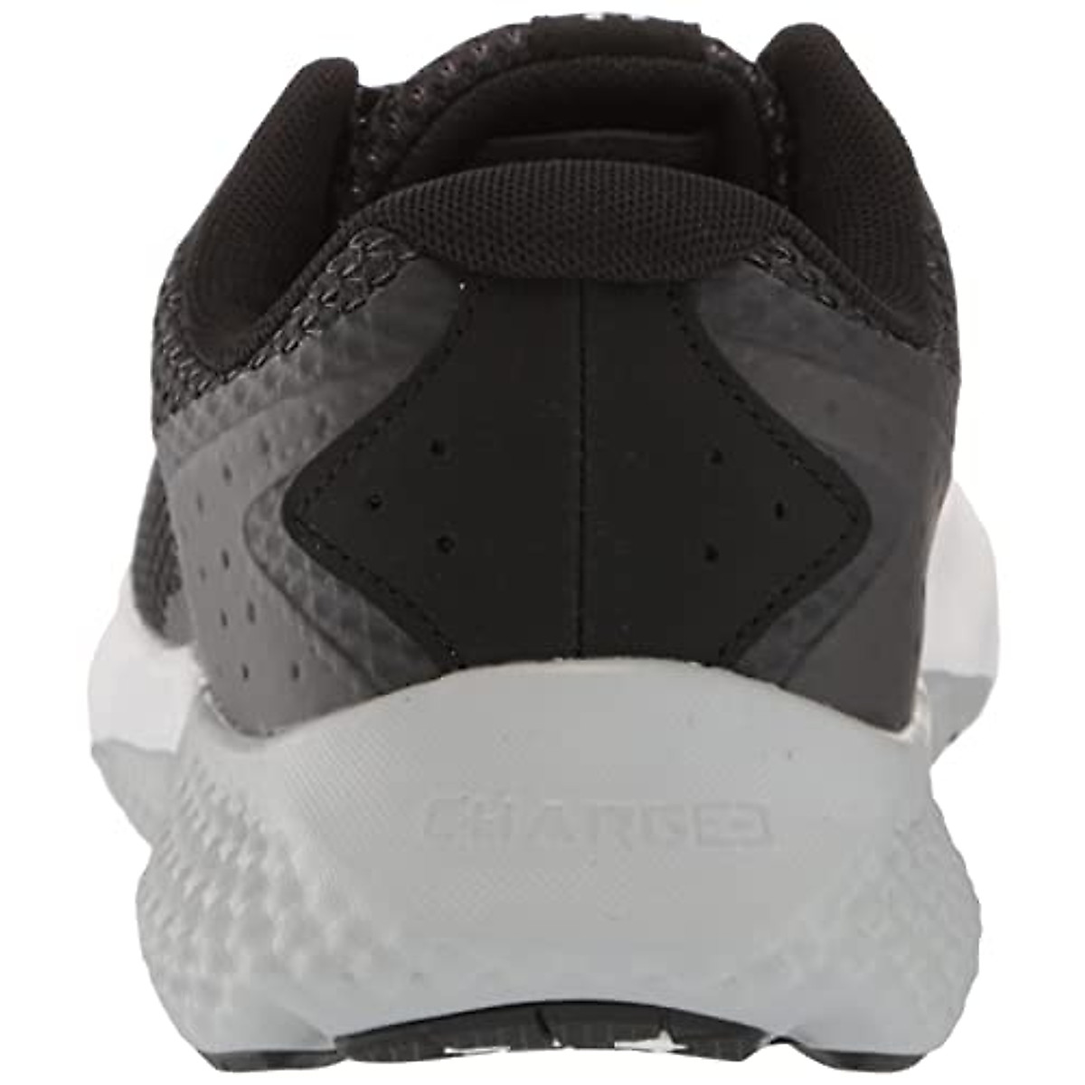 Under Armour Men's Charged Rogue 3 Road Running Shoe, Black (002)/White, 15
