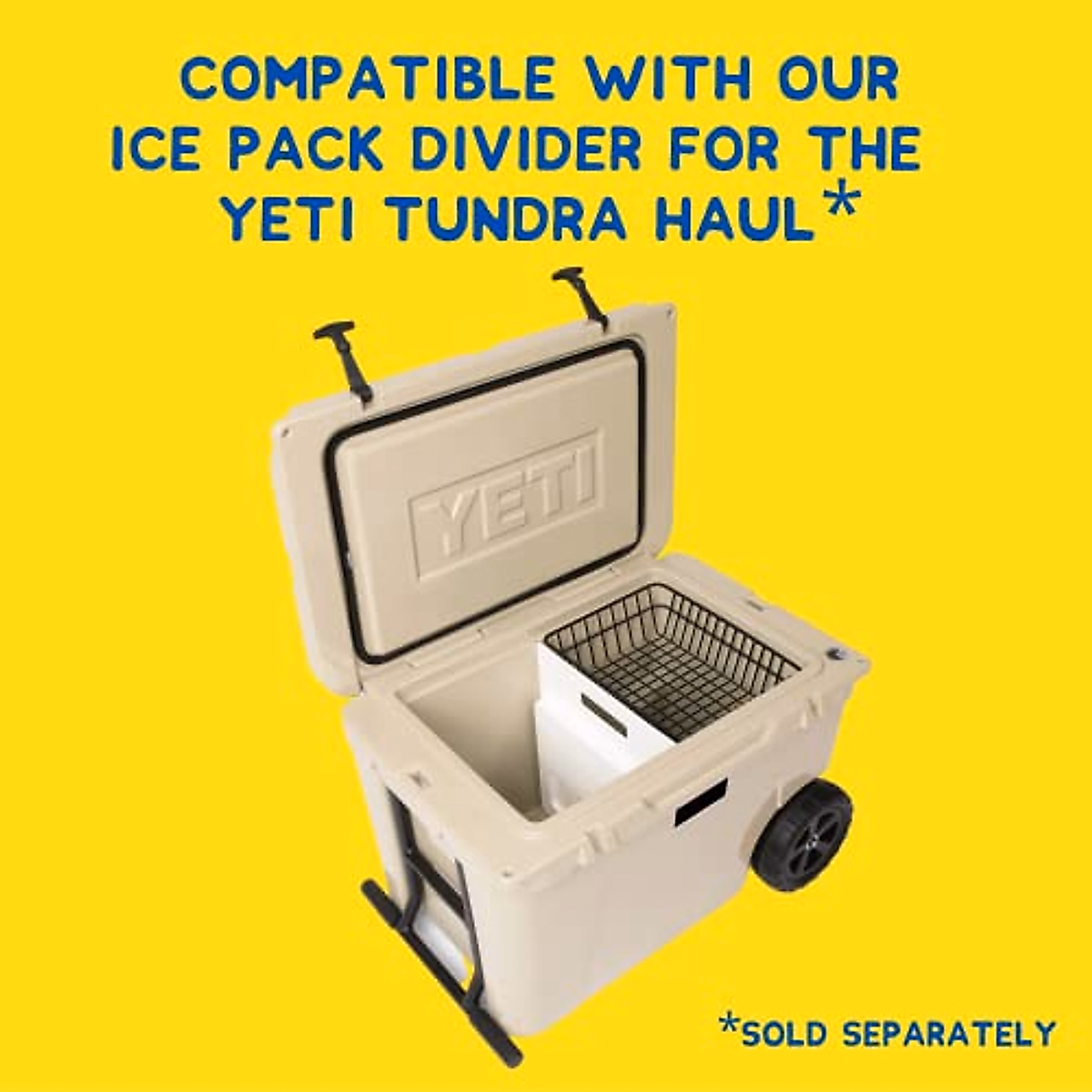 Cooler Basket for YETI Tundra Haul, YETI Roadie 48, and YETI Roadie 60 - Wire Cooler Rack for YETI Wheeled Coolers - Compatible with YETI Cooler Accessories, Cooler Dividers, and YETI Accessories