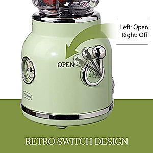 Smoothie Blender Personal Blender, Chic Now Portable Smoothie Maker for Juice Shakes and Smoothie with 6 Sharp Blades, Travel Cup and Lid, Green