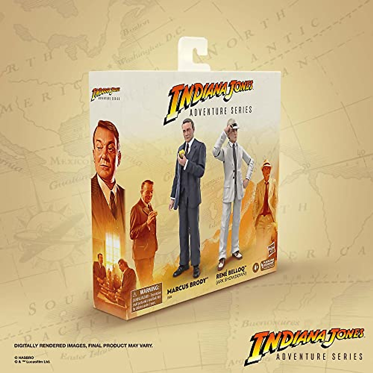 Indiana Jones Adventure Series: Indiana Jones and the Raiders of the Lost Ark, Marcus Brody & René Belloq (Ark Showdown), 6-Inch Action Figures Set