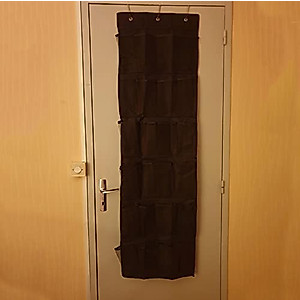 ZPC Shoe hanger Shoe organizer over the door 24 large pockets with 2 metal hooks for men's sports shoes, women's high heels