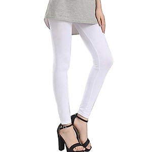 9/10 Sun Protection Golf Pants Cool Ice Silk Stocking Sport Leggings-White