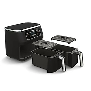 Ninja Foodi 4-in-1 8-Quart. 2-Basket Air Fryer with DualZone Technology- Air Fry, Roast, and More