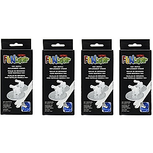 Thermos F401 Replacement Straws for 12 Ounce Funtainer Bottle, Clear (Clear (4 Pack))