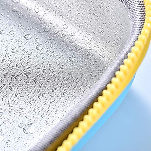 COO&KOO Shark Lunch Bag Lunch Box Set, Include 3D Insulated Cooler Bag & Leakproof Water Bottle Pineapple Ice Pack Multipurpose Spork Spoon Silicone Cups Salad Box, Great for School Girls or Boys