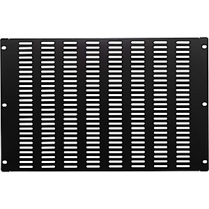 NavePoint 7U Blanking Panel, Slotted, Flanged, 19 inch Wide Network Server Rack or Server Cabinet, Filler Panel, Steel, Hardware Included