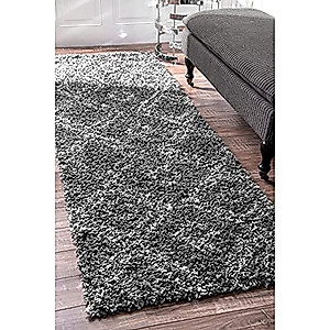 nuLOOM Iola Geometric Shag Area Rug, 8x10, Gray