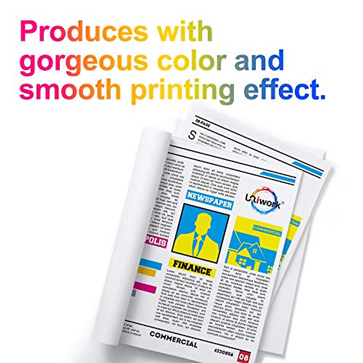 Uniwork Remanufactured Ink Cartridge Replacement for Epson 127 127XL T127 use for Workforce 545 845 645 WF-3540 WF-3520 WF-7010 WF-7510 WF-7520 NX530 NX625 Printer Tray (2 Cyan 2 Magenta 2 Yellow)