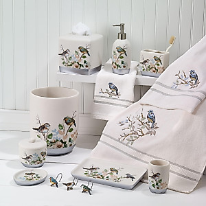 Avanti Linens - Tumbler, Countertop Organizer, Bird Inspired Home Decor (Love Nest Collection)