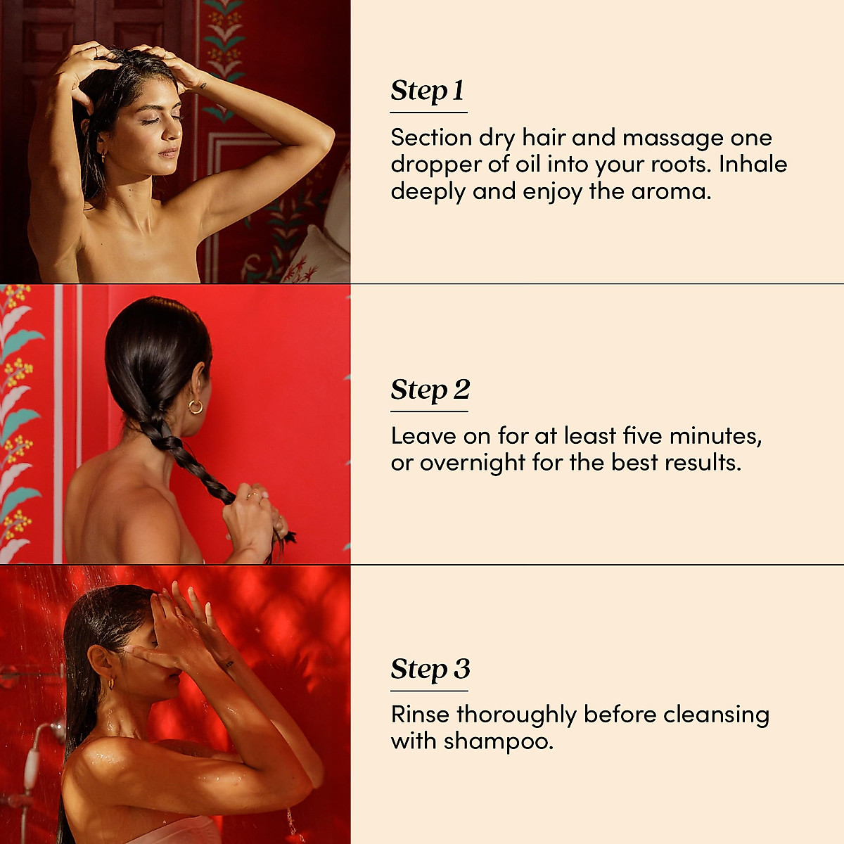 Fable and Mane Hair Oil - HoliRoots Strengthening Serum for Damaged, Frizzy Hair with Amla, Castor Oil for Hair Health - 3.4FL oz