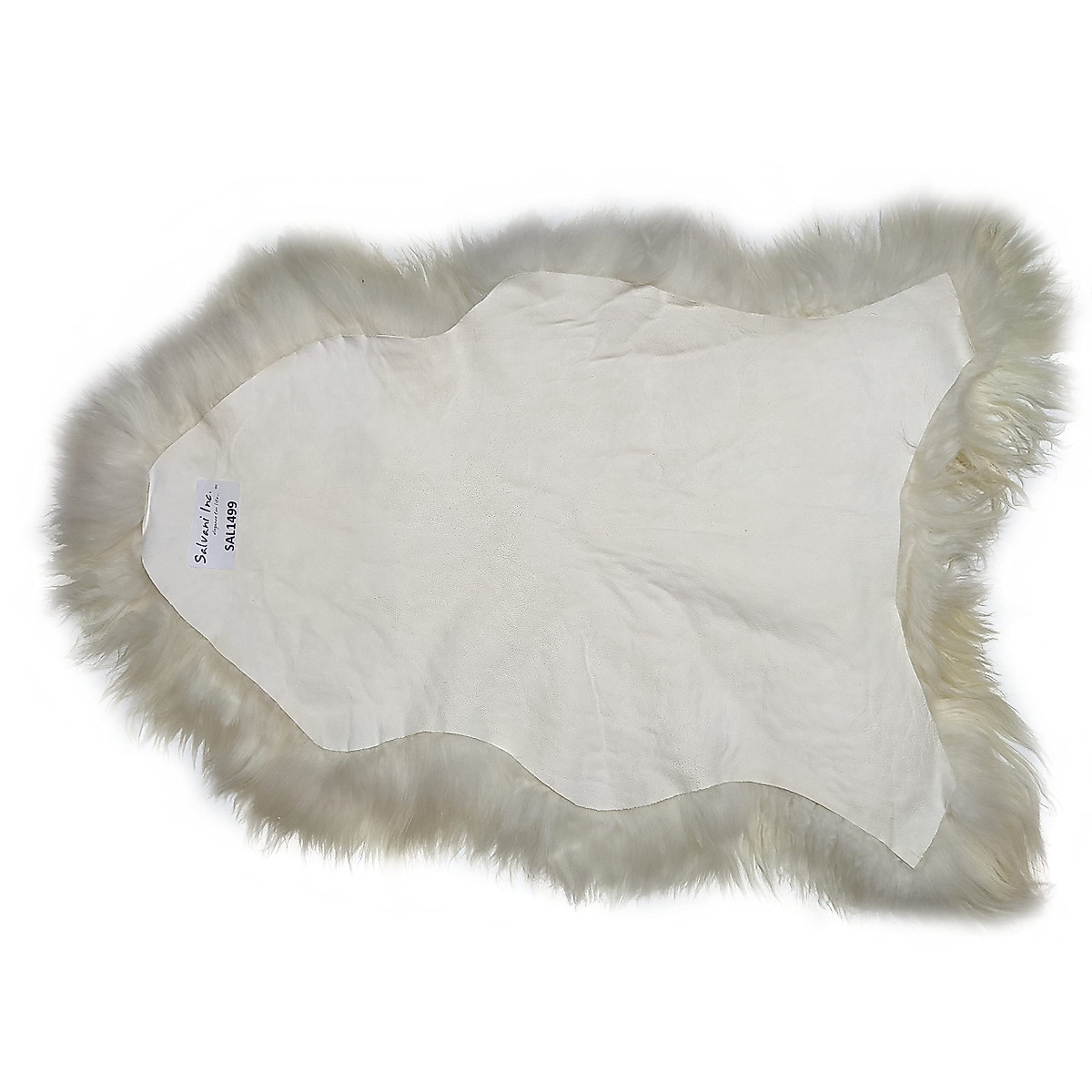 Home Collezione by Salvani Genuine Icelandic Sheepskin Rug Throw (Shade of Brown - Curly Pile) 24"x36"