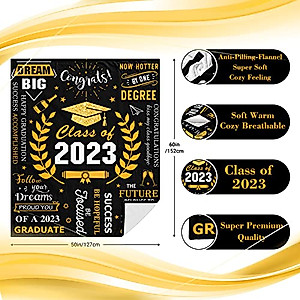 2023 Graduation Gifts, Graduation Gifts Blanket, Graduation Gifts for Her, Congratulations Gifts for Women, Graduation Party favors Supplies, College Graduation Gifts for Him Her Throw Blanket 50"X60"