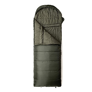 Snugpak Basecamp Ops Navigator Sleeping Bag with Compression Stuff Sack, Right Hand Zip, Olive