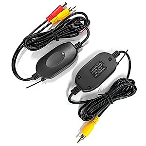 Camecho New 2.4G Wireless Color Video Transmitter and Receiver for The Vehicle Backup Camera Front Car Camera