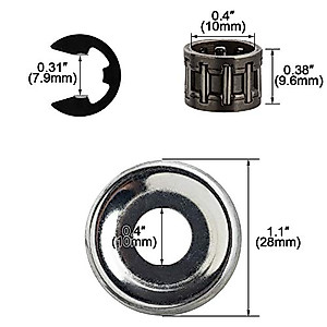 ANCIRS 3/8 6T Clutch Drum Sprocket Washer E-Clip Kit for STIHL Chainsaw MS170 MS180 MS210 MS230 MS250 017 018 021 023 025 1123 640 2003