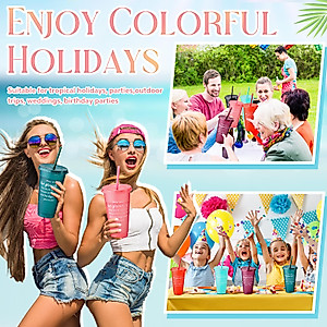 Dandat 36 Pcs Appreciation Tumblers Gifts Bulk 24 oz Thank You Employee Teacher Plastic Graduation Tumbler Colorful Reusable Inspirational Cups with Lids Straws Coworker Staff (Dark Color)