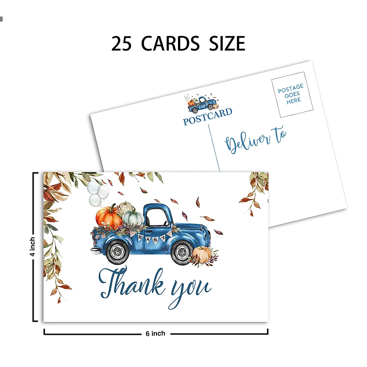 Baby Shower Invitation Set, Books For Baby, Thank You, Diaper Raffle, Fill In Invites Cards, Each Design 25 Cards & Envelopes (Total 100 Cards) – (bb017-taozhuang)