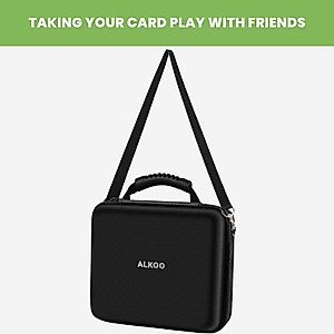 2000+ Card Game Case Holder for Cards Against Humanity/for Magic The Gathering Board & Expansions/for CAH/for MTG/for Deck Box/for Yugioh/Football/Topps Sports Card/for Kids Against Maturity (Black)