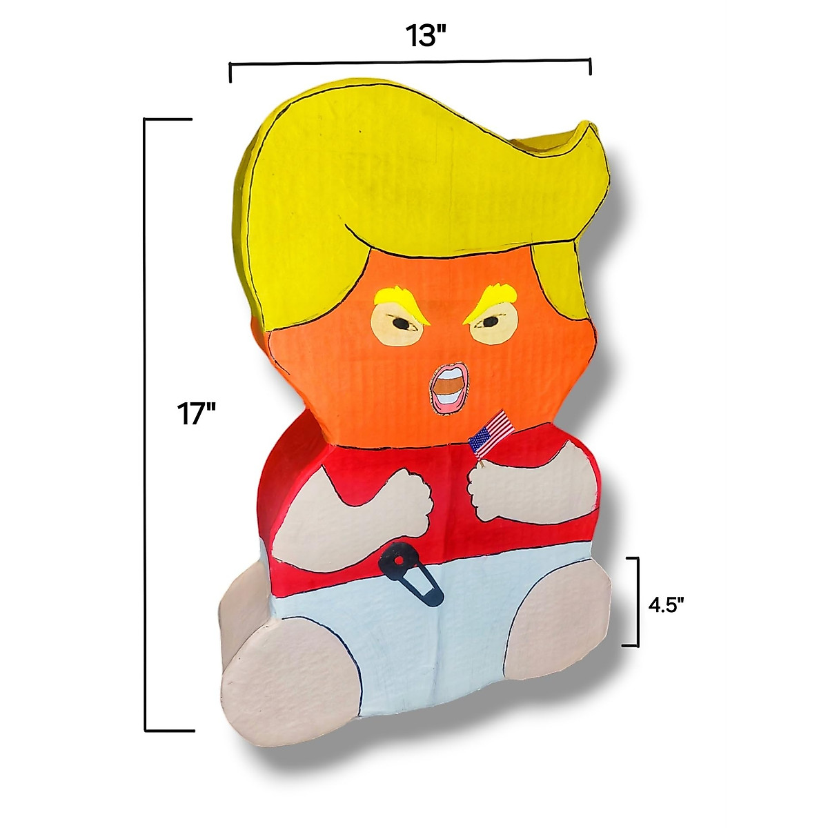 CTT Political Piñata - Baby Trump Large Decoration for Birthday Parties, Cinco de Mayo, Graduation & More, Adults, Baby Trump
