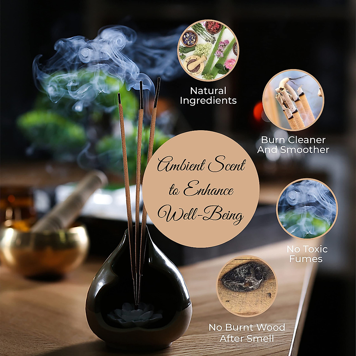 (C) Chai Tea, Oakland Gardens Premium Hand Dipped Incense Sticks, You Choose The Quantity (100)