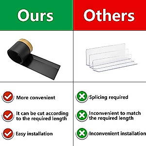 YPSLZY Toy Blockers for Furniture, Prevent Things from Going Under Sofa Couch Bed and Other Furniture - Hard Surface Floors Only,Easy to Install & Remove（Black