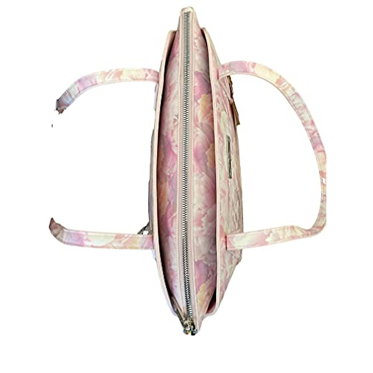 Betsey Johnson Greer Triple Compartment Tote White/Pink One Size