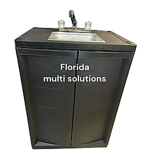 Portable Sink Self Contained Hand Wash Station with Cold and Hot Water Large