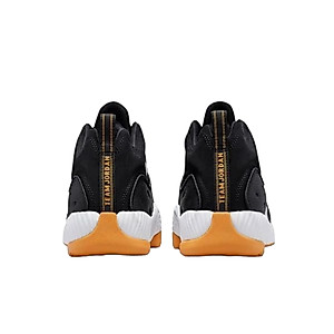 Nike Men's Jordan Jumpman Team II Basketball Shoe, Black/Taxi/White, 11 US