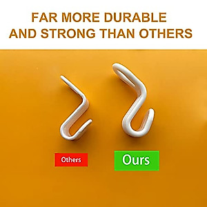 Venupple Clothes Hanger Connector Hooks, 50PCS Plastic Hanger Extenders for Clothes, Heavy Duty Cascading Connection Hooks Space Saving Organizer for Closet, Wardrobe, White