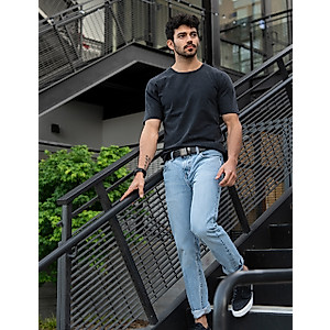 SlideBelts Wide 1.5" Classic Ratchet Belt- Black with Gunmetal Buckle (Vegan)