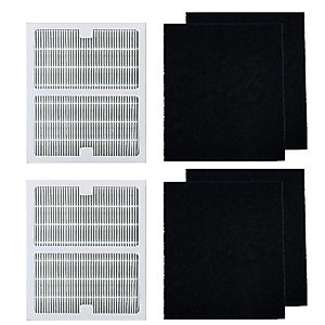 HEPA Filters B Compatible with Idylis AC-2125, AC-2126, IAP-10-125, IAPC-40-140, IAP-10-150, IAP-10-050 Air Purifiers, Model #IAF-H-100B, 2 HEPA Filters & 4 Carbon Pre-filters