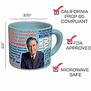 Mister Rogers Heat Changing Mug - Add Coffee or Tea and Mr. Rogers' Jacket Changes to His Sweater - Comes in a Fun Box