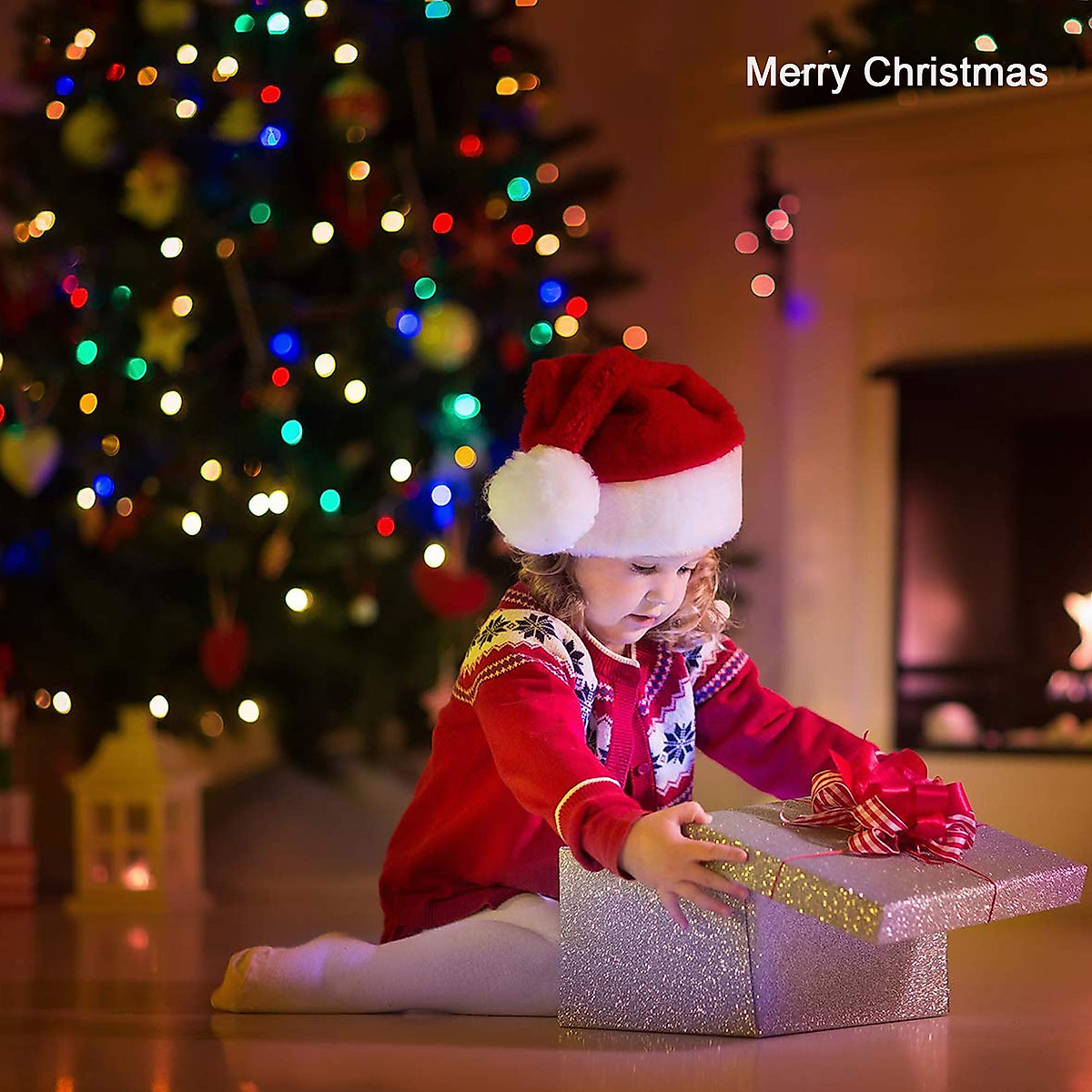 33Ft String Lights Battery Operated with Remote Control Timer, 100LED 4 Pack Waterproof 8 Modes Copper Wire Twinkle Fairy Lights for Bedroom Indoor Outdoor Wedding Dorm Christmas Decorations