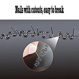 Allturn 1200 Pieces Hot Staples Welding Rods Bumper Repair Welding Wire for Repair Machine Car Bumpers Dashboards Lamp Holders Plastics Rings Daily Plastics Supplies 0.8 0.6 mm (Wave Shape)