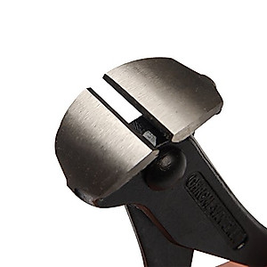 KSEIBI 141150 End Cutting Pliers 7 Inch Grip Handle Black Finish Chrome Vanadium Steel Carpenter Pincer, Nippers Tool, Cat Paw, Nail Remover, Rivet Cutting Pliers, Steel Wire Cutter Construction Tool