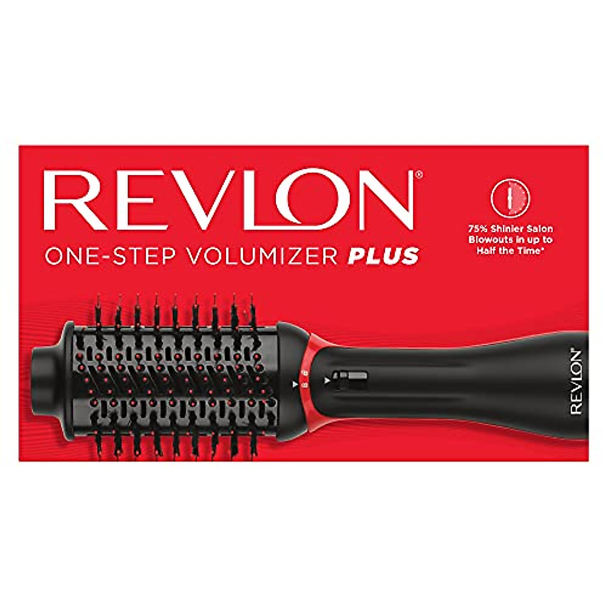 Revlon One Step Volumizer PLUS 2.0 Hair Dryer and Hot Air Brush | Dry and Style (Black)