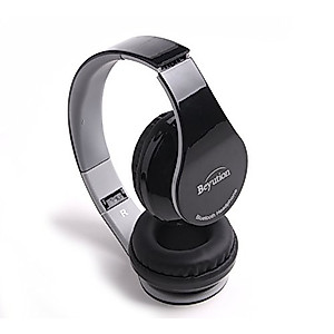New Beyution BT513 Over-Ear HiFi Bluetooth 4.0 Headphones for Apple iPhone 5S 5C 5 4S IPAD Mini and All Series iPod Ipouch and Mac Laptop PC Tablet-Best Audio Performance-Black Color