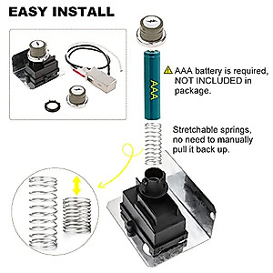 Hicello 91360 Electronic Ignitor Kit Replacement for Weber Spirit E-310, E-320 200, E-210, Spirit 300 Gas Grills, and More, with 2PCS Electronic Igniter Module