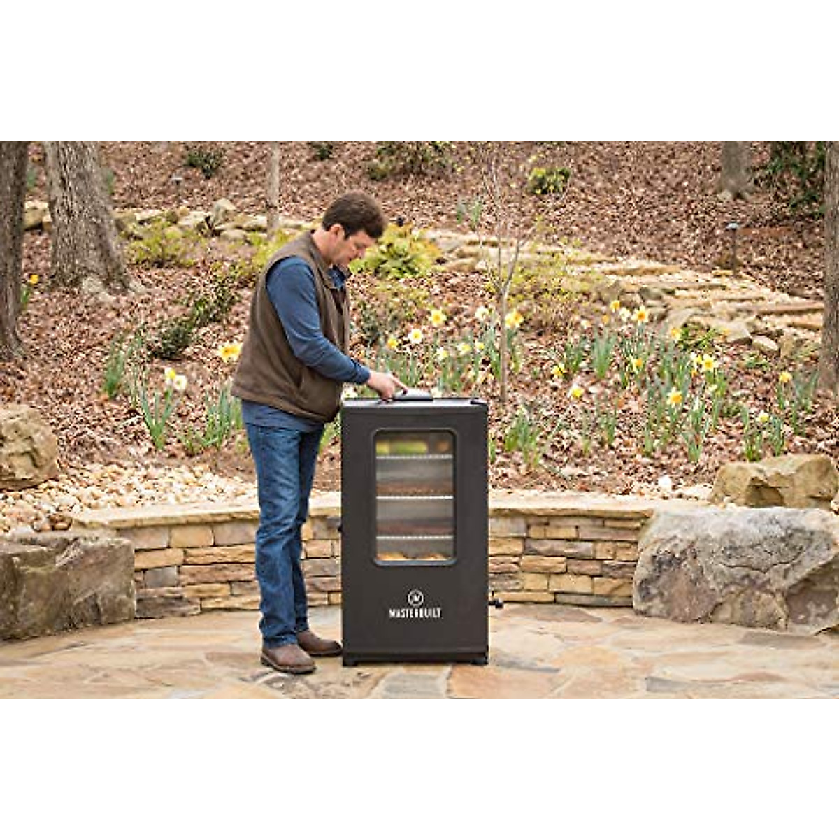 Masterbuilt MB20071619 Mes 140s Digital Electric Smoker, 40” Black + Window