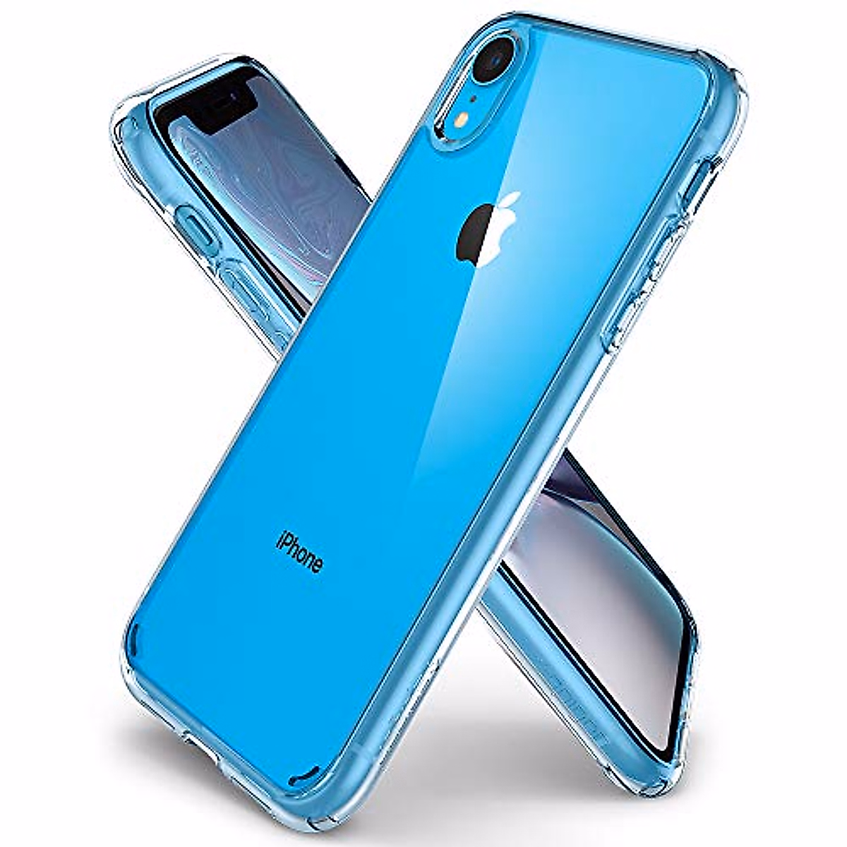 Spigen Ultra Hybrid [Anti-Yellowing PC Back] [Military Grade] Designed for iPhone XR Case, 6.1 inch Cover - Crystal Clear