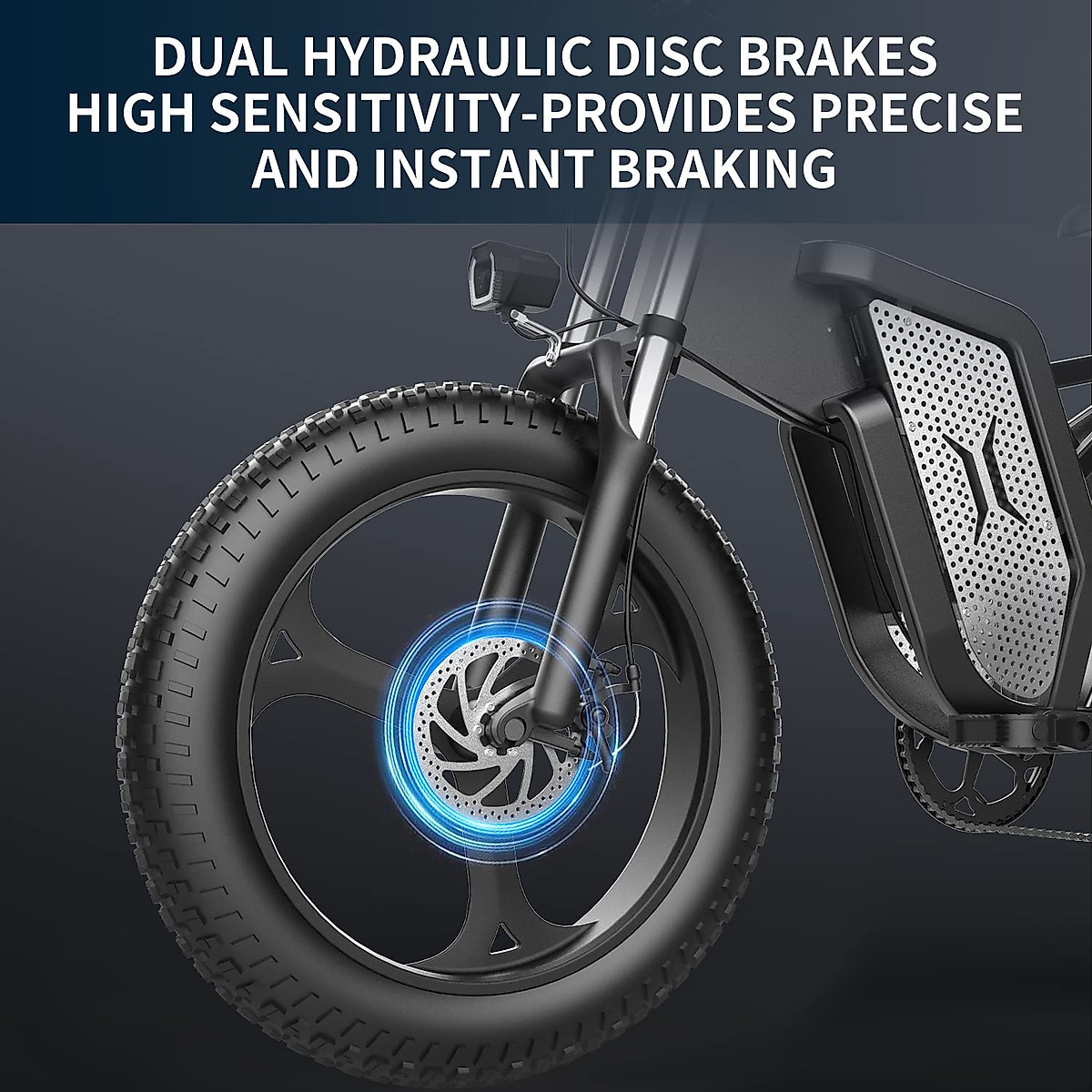 X20 Electric Bicycle, 20" 2000W Electric Bike for Adults, 48V 25AH Removable Battery, Up to 30 MPH, Snow Beach Mountain E-Bike with Dual Hydraulic Shock Absorber& Pedal Assist