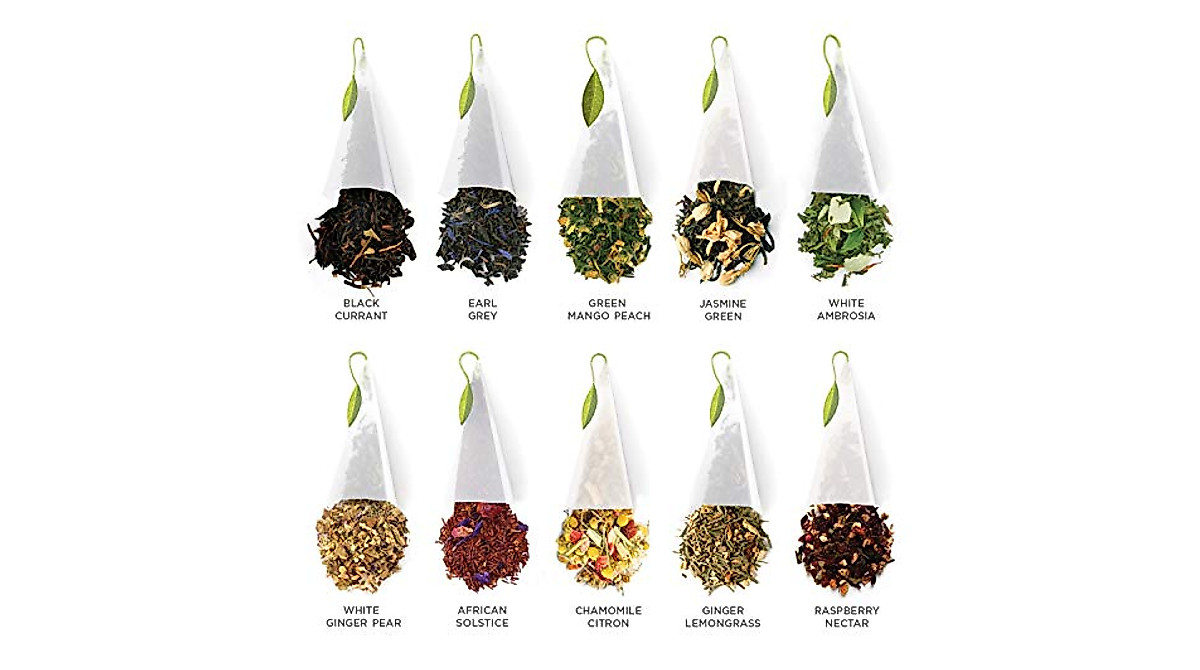 Tea Forte Assorted Tea Gift Set: 10 Premium Blends & Infusers