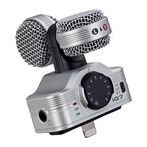 Zoom iQ7 Rotating Mid Side Stereo Capsule - Lightning Connector for iOS
