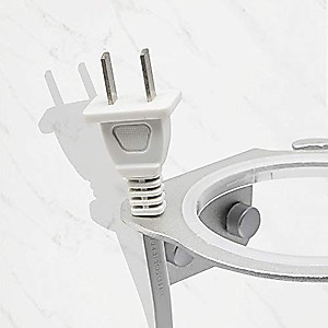 SinLoon Hair Dryer Holder Wall Mount Hair Dryer Handing Rack Organizer for Hair Blower with Plug Stand, Aluminum Anti-Rust